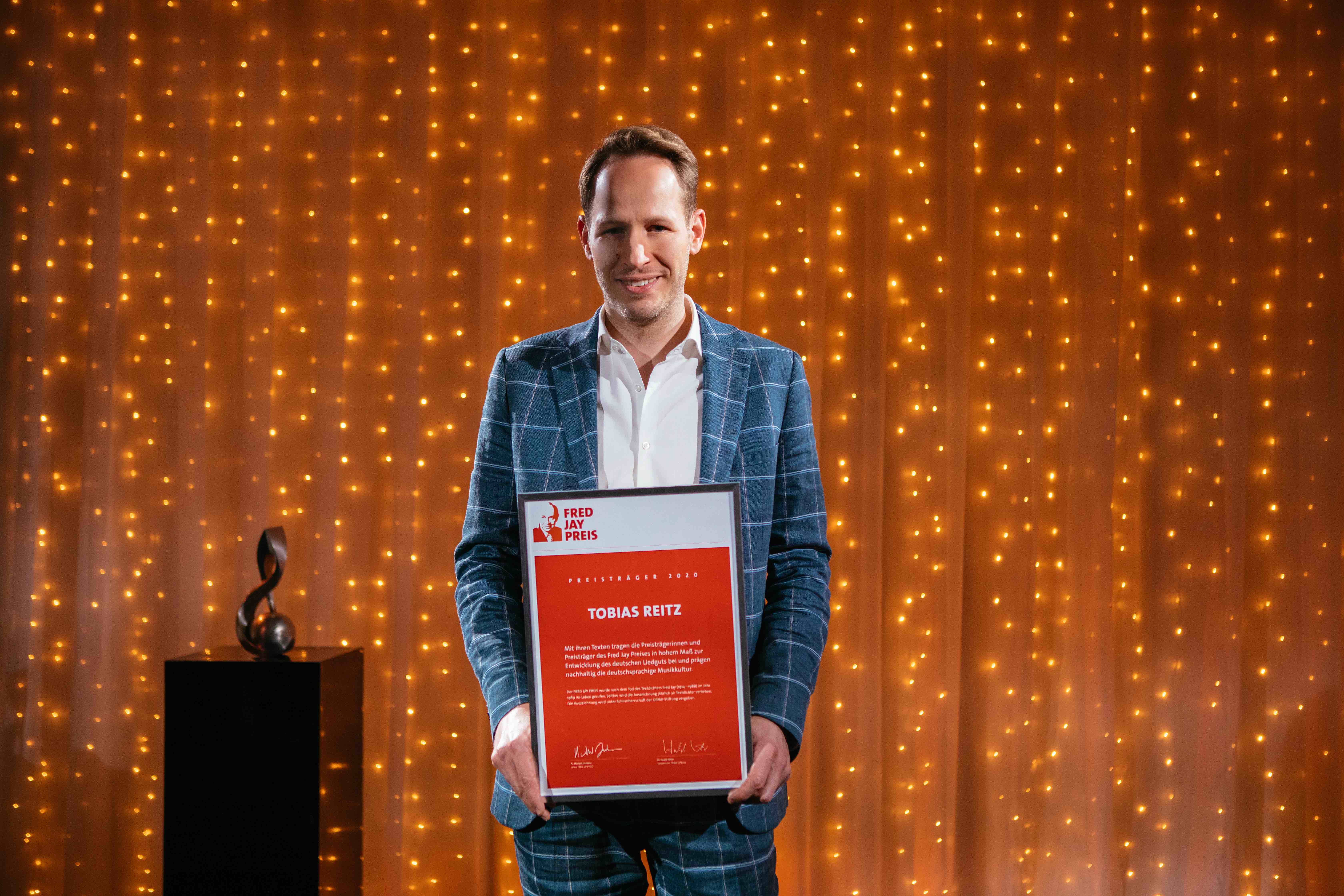 Auszeichnung für Textdichter Tobias Reitz - BRF2 Radio